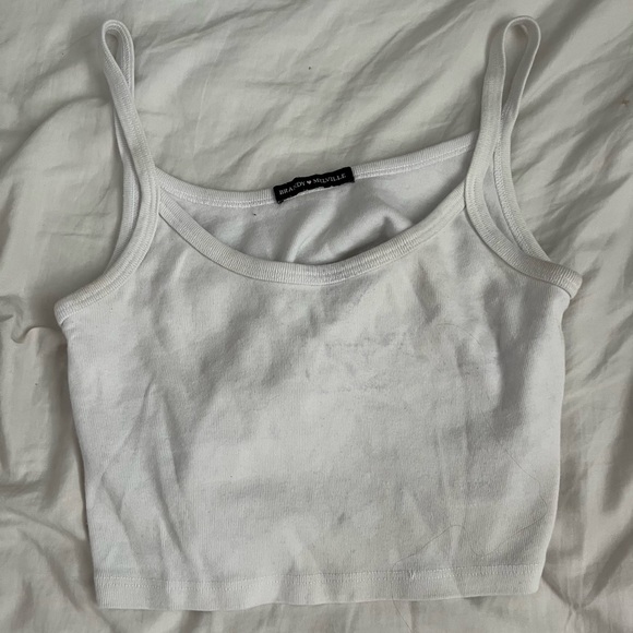 Brandy Melville | Tops | Brandy Melville White Cropped Tank | Poshmark